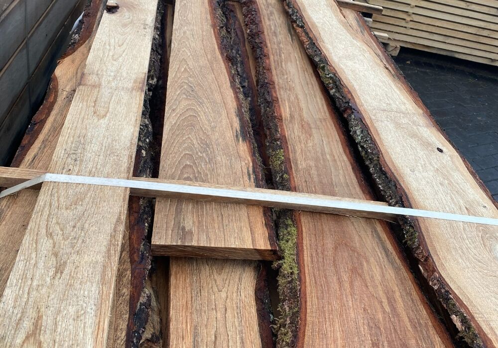 BELAT | Planche en chêne avec écorce et Déclassé - Bordure d'arbre et ...